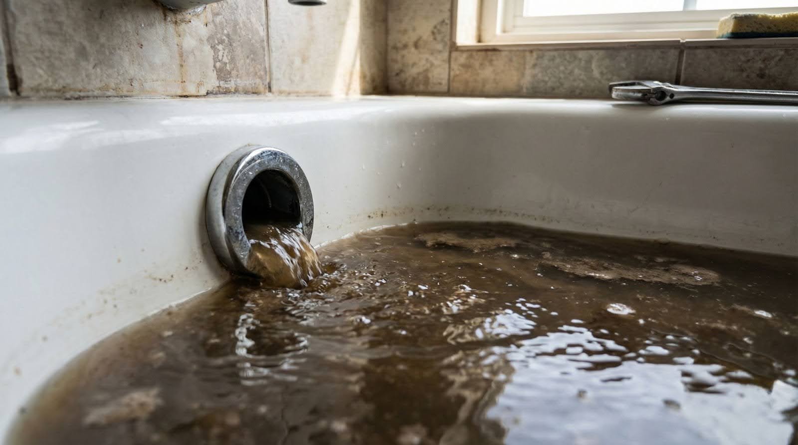 Kitchen Sink Backing Up Into Bathtub